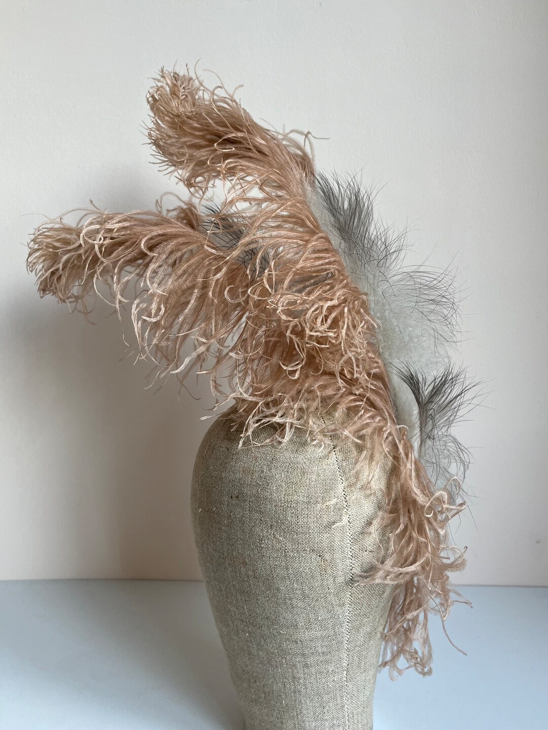 Two 1900s Ostrich Feathers Long Feather Antique Edwardian - Etsy