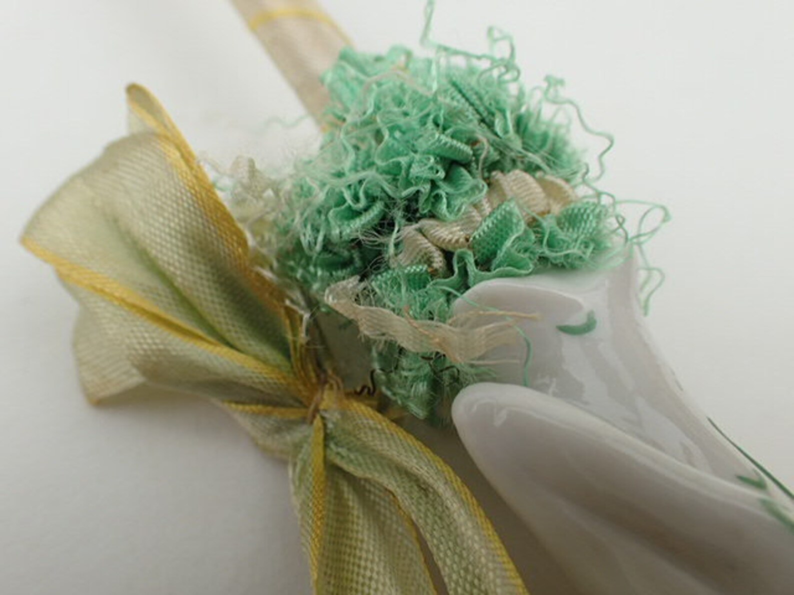 1920's Stylized Half Doll Feather Powder Puff Duster Wand - Etsy