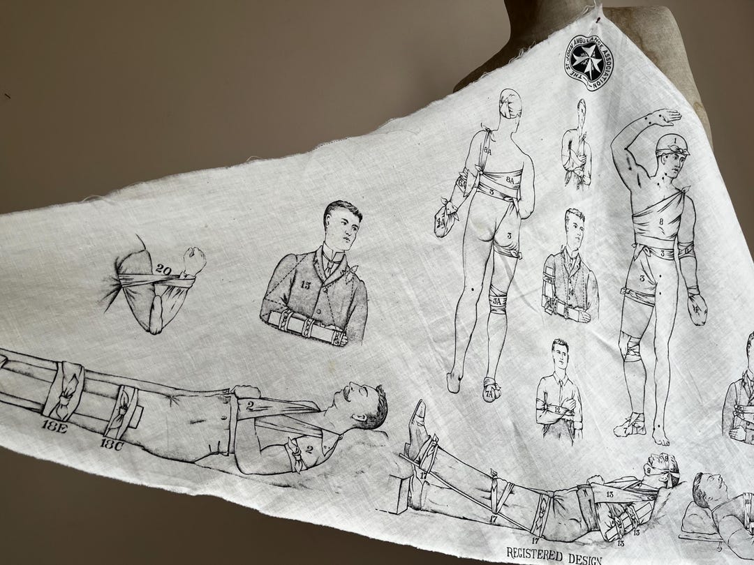 St Johns Ambulance First Aid Sling Bandage Illustrated Cotton ...