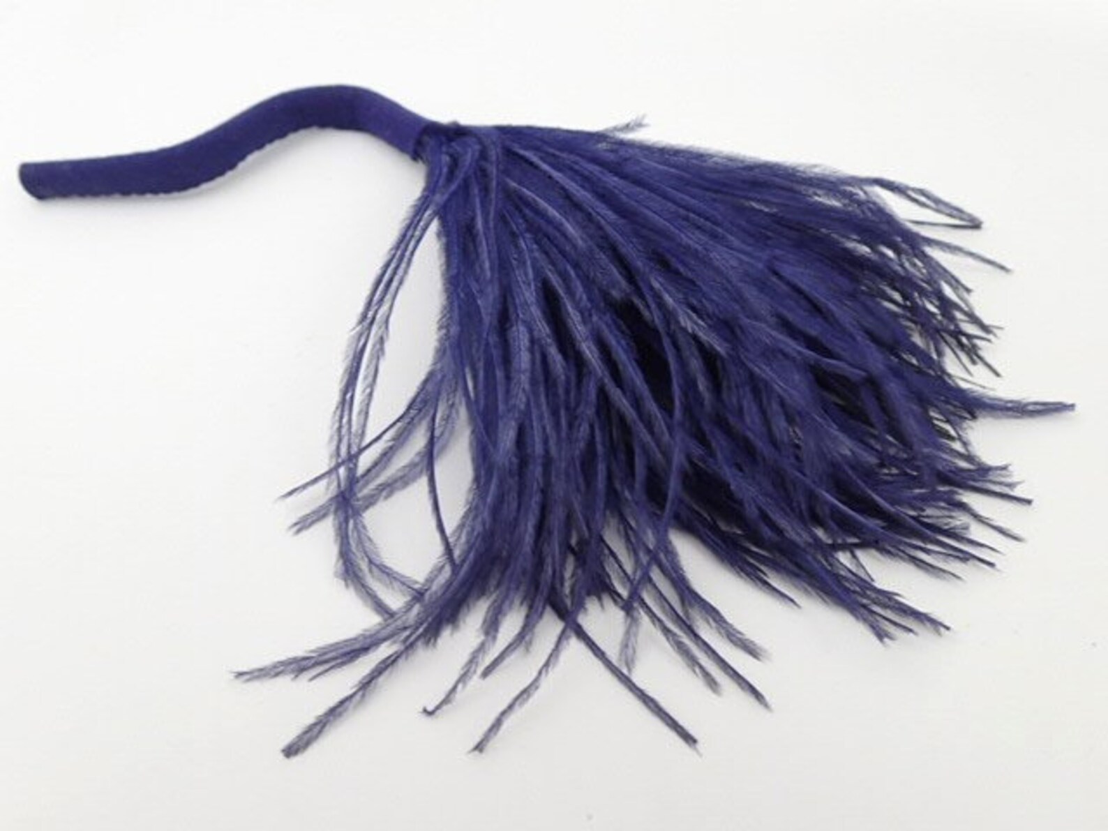 1930s Blue Ostrich Feather Spray Embellishment Hat Trim Trimming ...