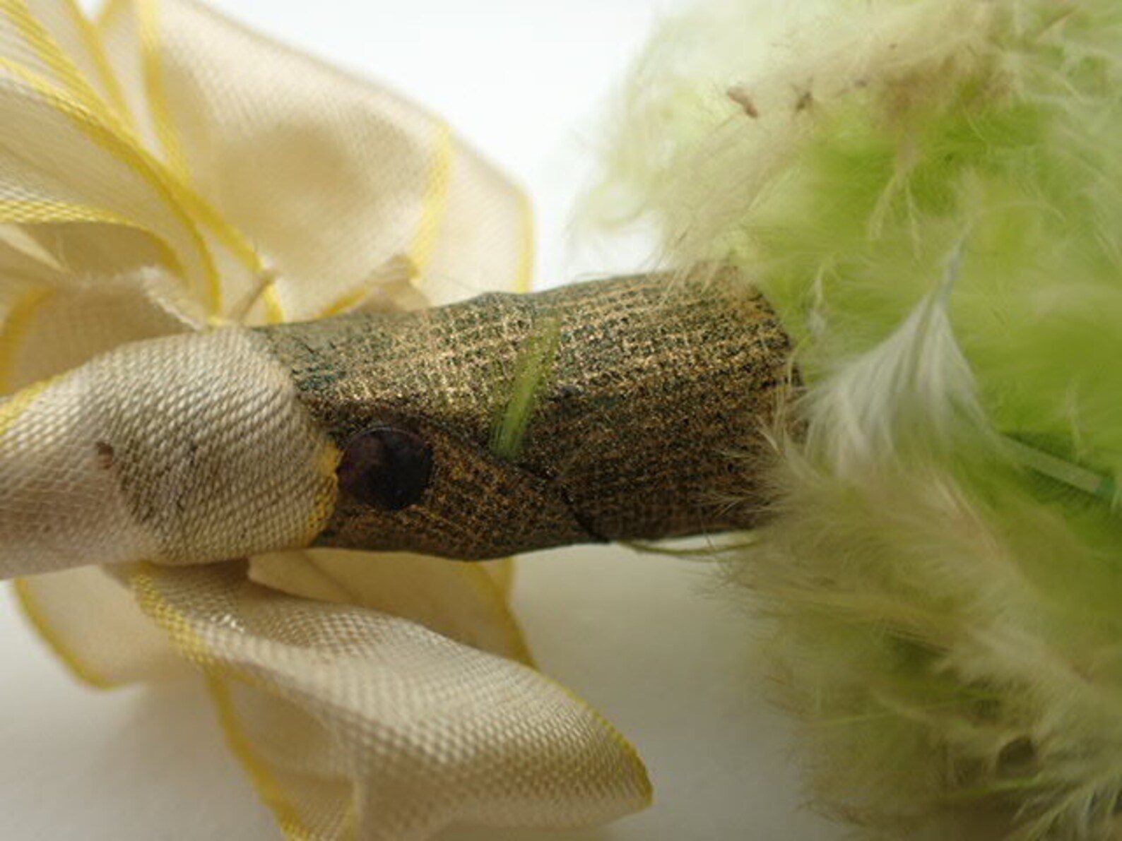 1920's Stylized Half Doll Feather Powder Puff Duster Wand - Etsy