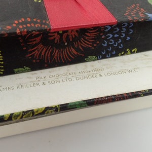1950s Chocolate Box | Black Printed Floral Red Bow | Collectible Boxes ...