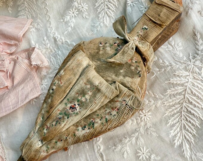 18th Century French Wig Powder Bellows | Hand Painted Tiny Flowers ...