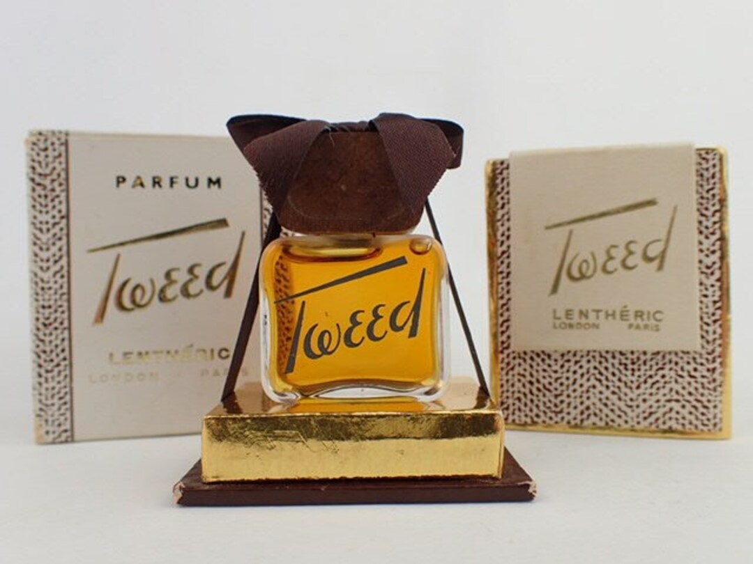 1960s Tweed Parfum Lenthéric | Perfume Scent Bottle Presentation Box ...