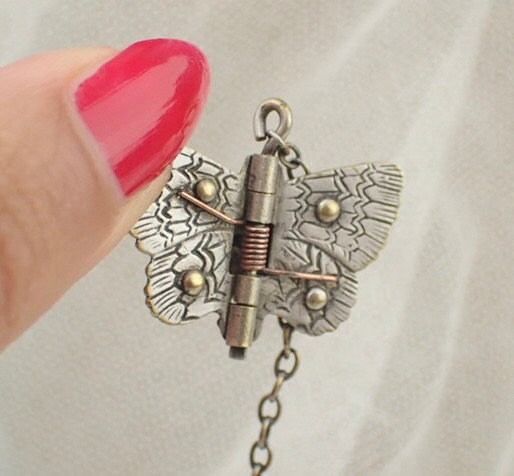 1930s Butterfly Clip Pin Safety Chain Dress or Veil Ornament | Etsy