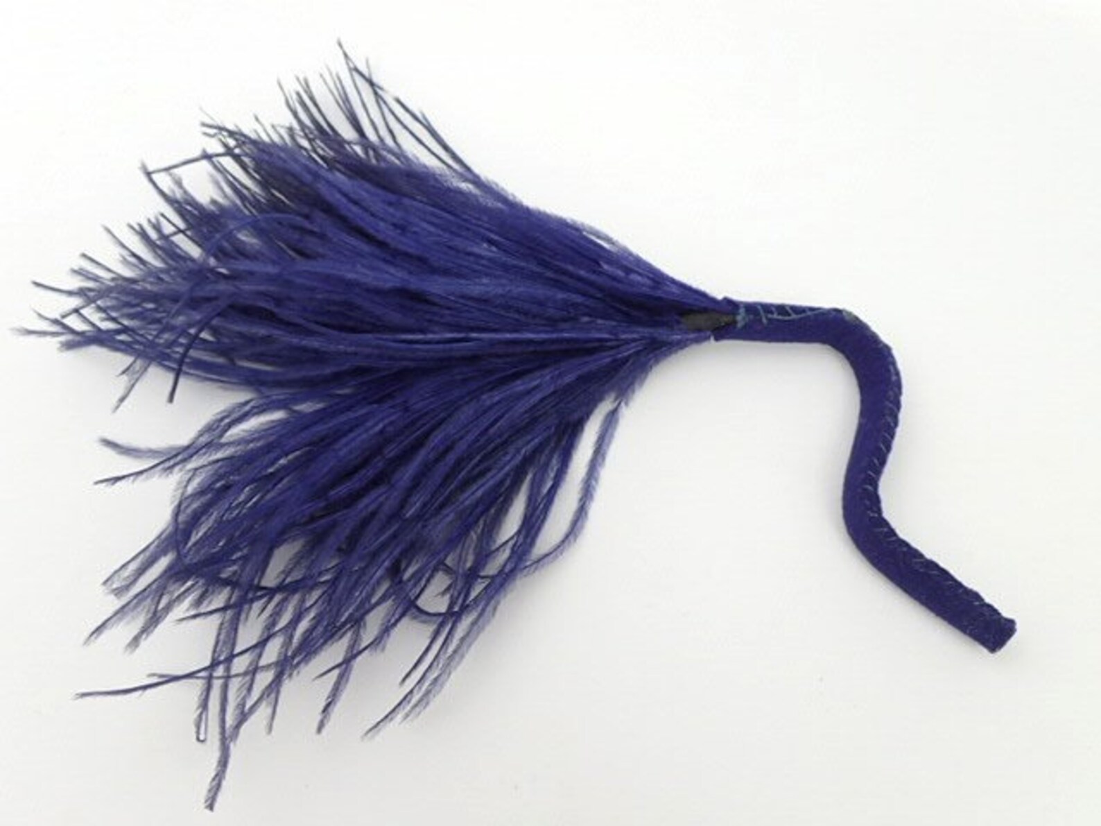 1930s Blue Ostrich Feather Spray Embellishment Hat Trim Trimming ...