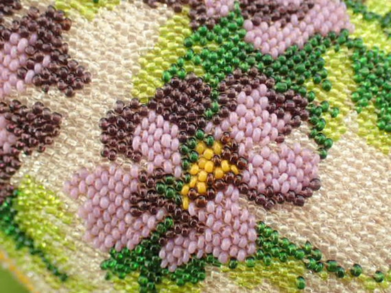 Little 1900s Beaded Reticule Evening Purse Drawstring… - Gem