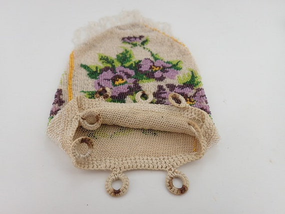 Little 1900s Beaded Reticule Evening Purse Drawstring… - Gem