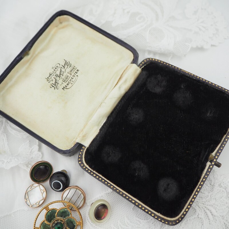 Antique Button Box - Etsy