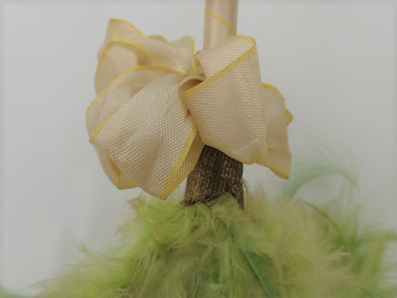 1920's Stylized Half Doll Feather Powder Puff Duster Wand - Etsy