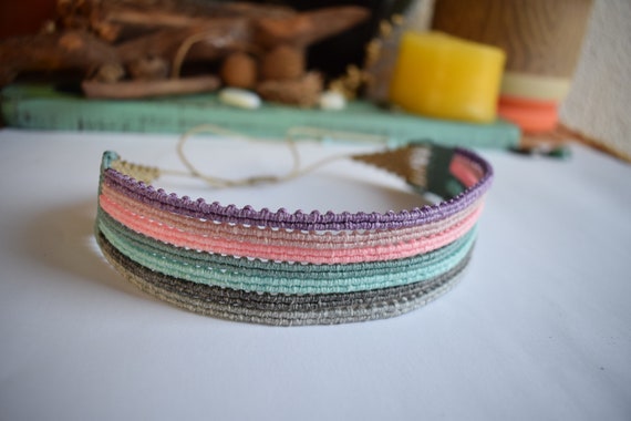 Macrame Simple Choker Hippie Choker Modern Choker Lovely | Etsy