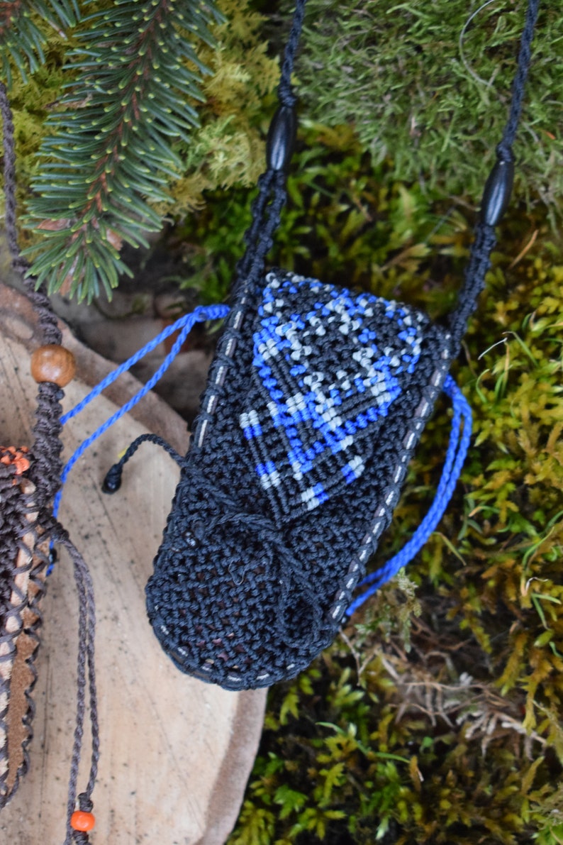 Macrame Mini Bag MYSTERY GIFT Medicine Bag Native Style | Etsy