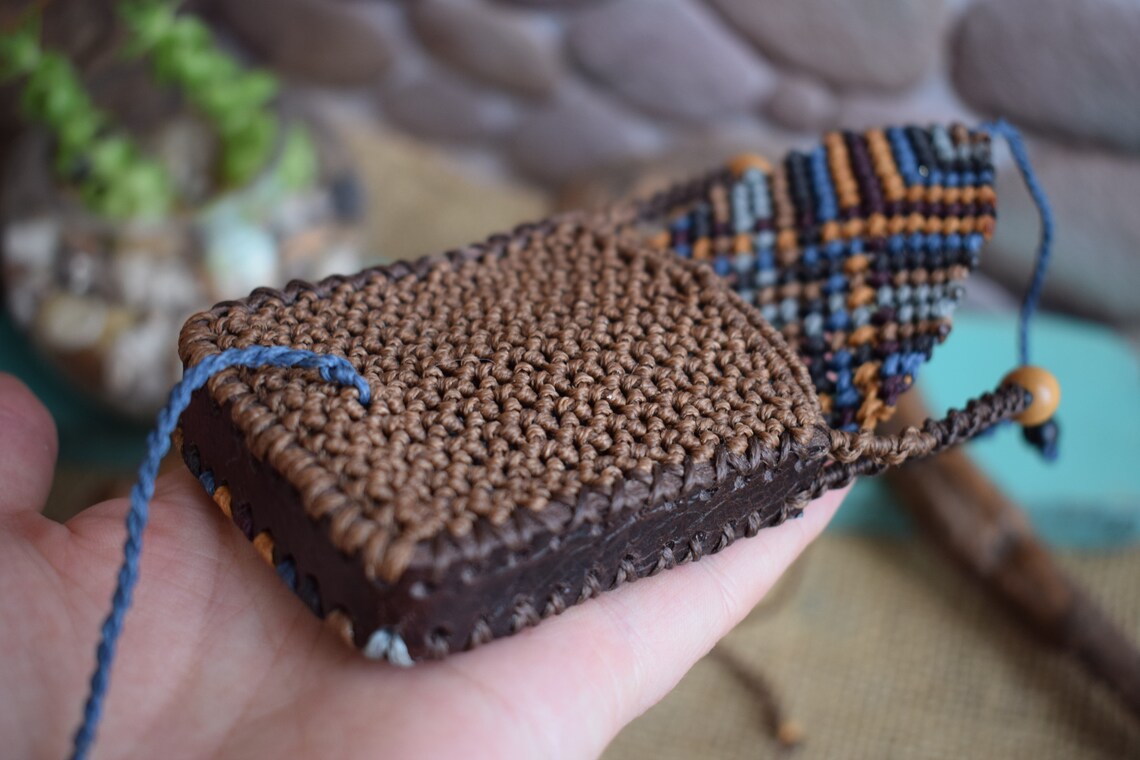 Macrame Mini Bag MYSTERY GIFT Medicine bag Native Style | Etsy