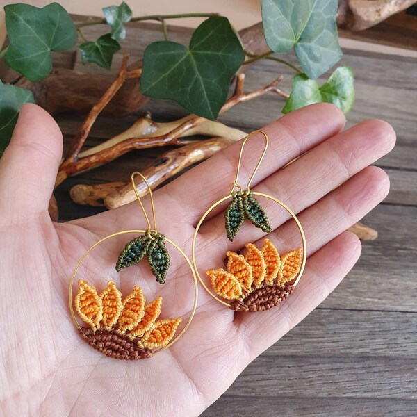 Macrame Earrings - Etsy