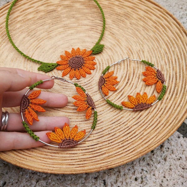 Sunflower Jewelry - Etsy