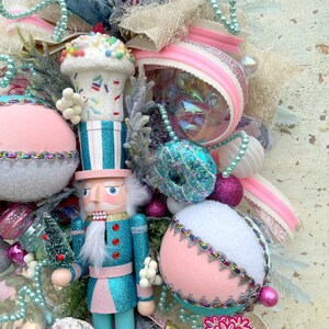 Christmas Nutcracker Candyland Wreath With Lights, Nostalgic Nutcracker ...