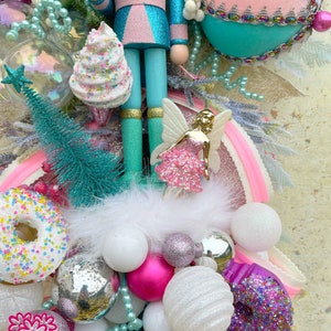 Christmas Nutcracker Candyland Wreath With Lights, Nostalgic Nutcracker ...