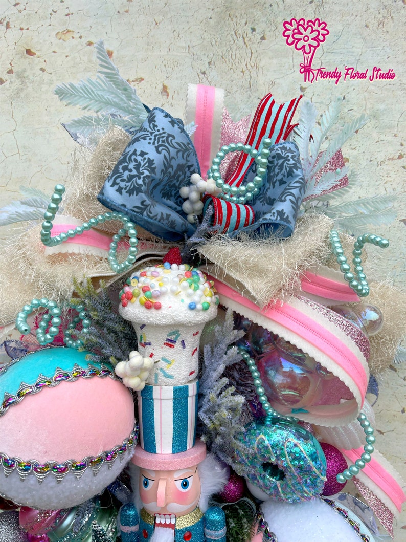 Christmas Nutcracker Candyland Wreath With Lights, Nostalgic Nutcracker ...