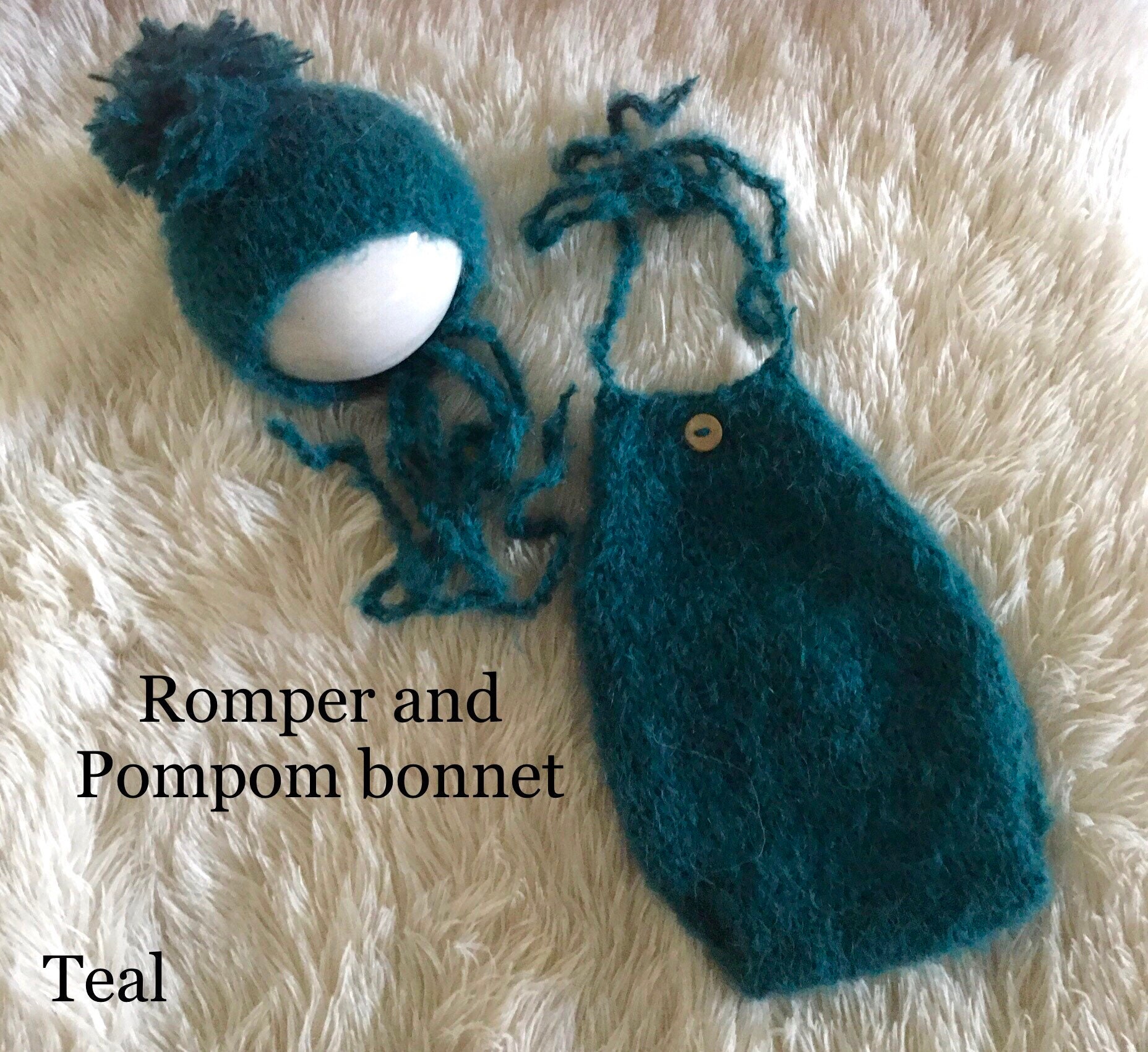 Newborn fluffy Romper Set newborn photo prop newborn | Etsy