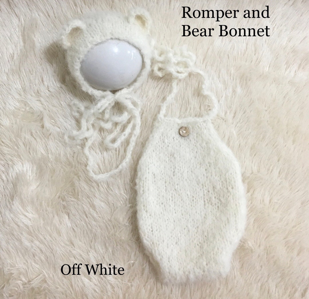 Newborn Fluffy Romper Set, Newborn Photo Prop, Newborn Photography Prop ...