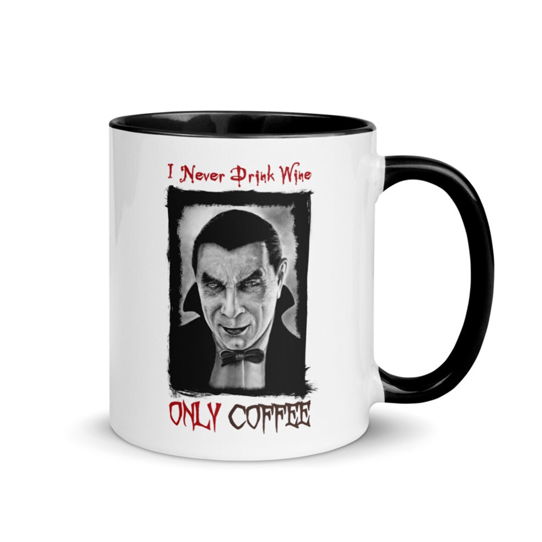 Dracula Mug With Black Inside - Etsy