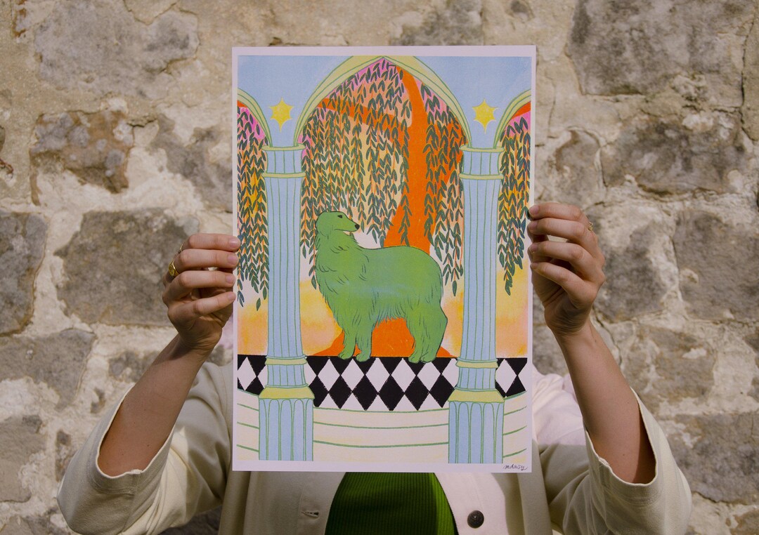 The Dawn Comes A3 Risograph Print - Etsy