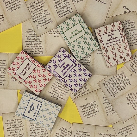 Jane Austen quotes Mini Books Digital Download Printable | Etsy