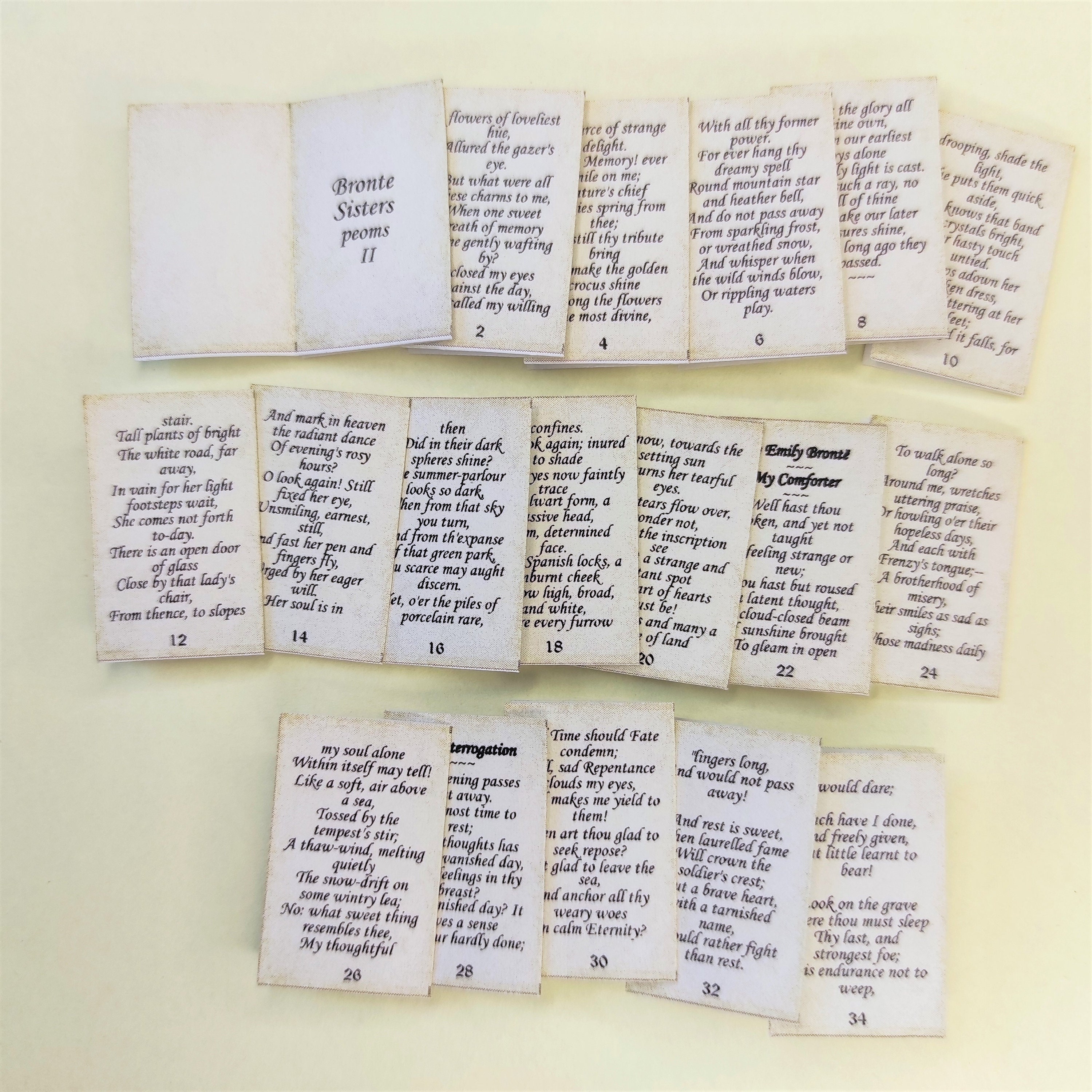 Bronte Sisters (quotes), Mini Books, Digital Download, Printable 8.5 ...