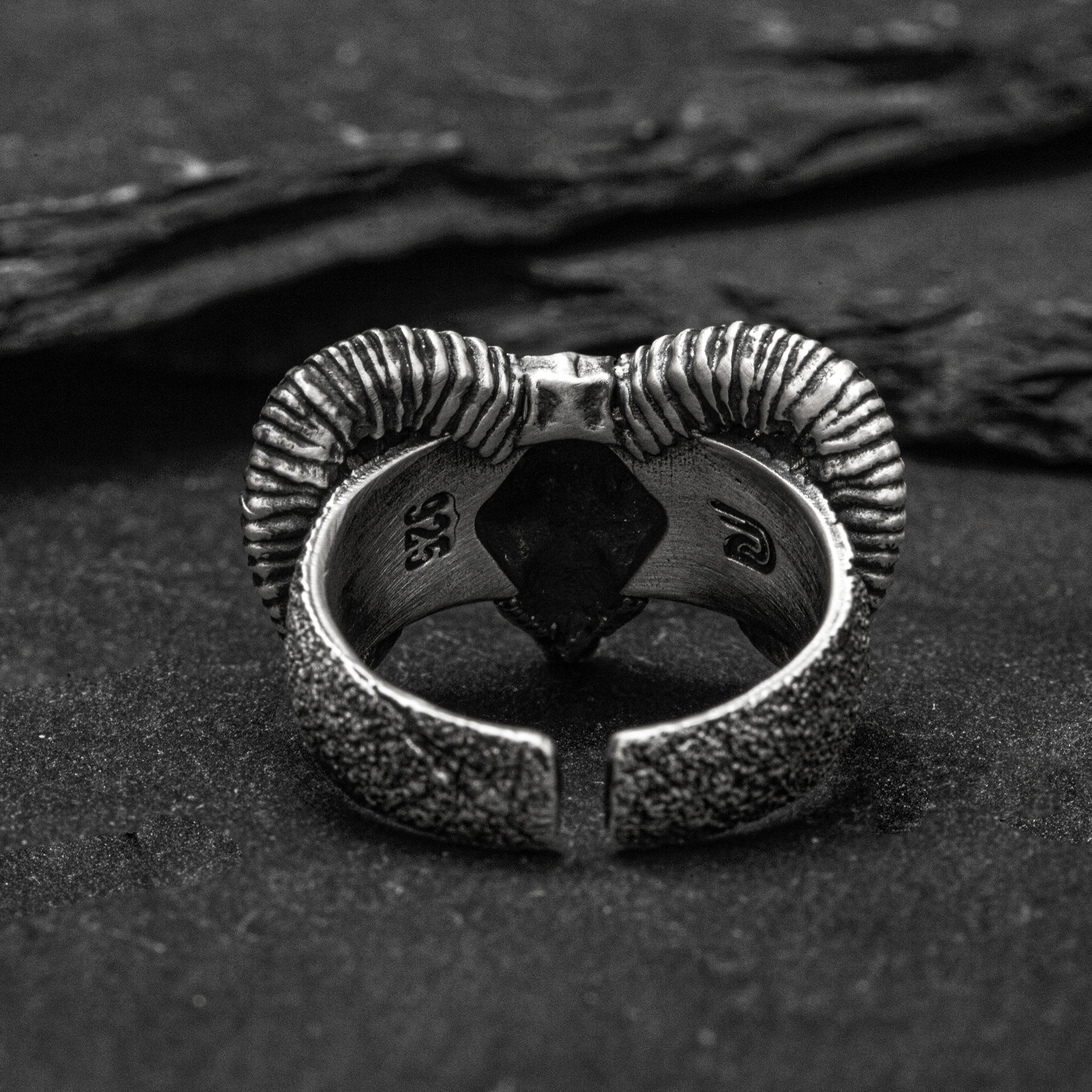 Original Ram Head Ring ram Worship Aries Zodiac Ring Unique Biker Ring ...