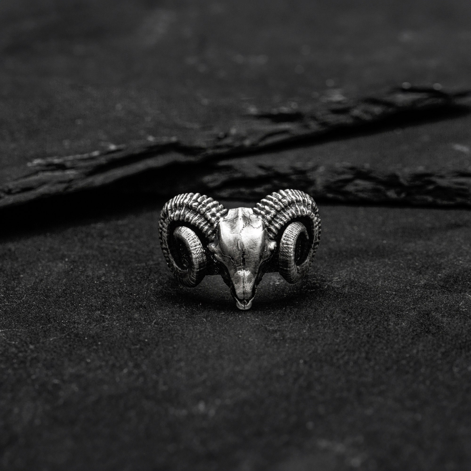 Original Ram Head Ring ram Worship Aries Zodiac Ring Unique Biker Ring ...