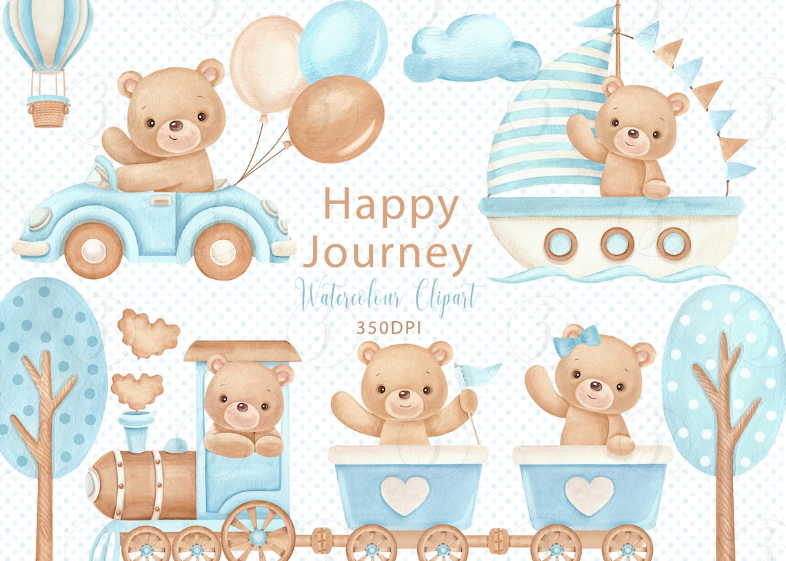 Happy Journey blue - Etsy