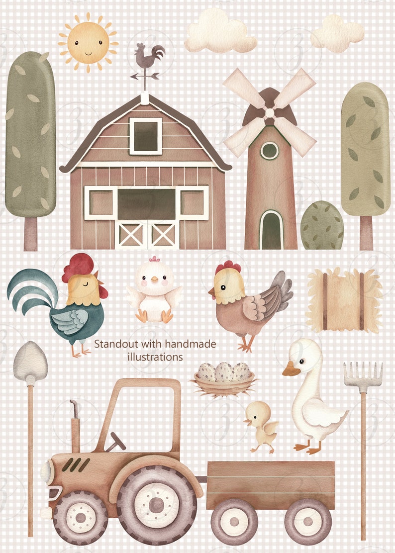Farm Life (neutral Color) - Etsy