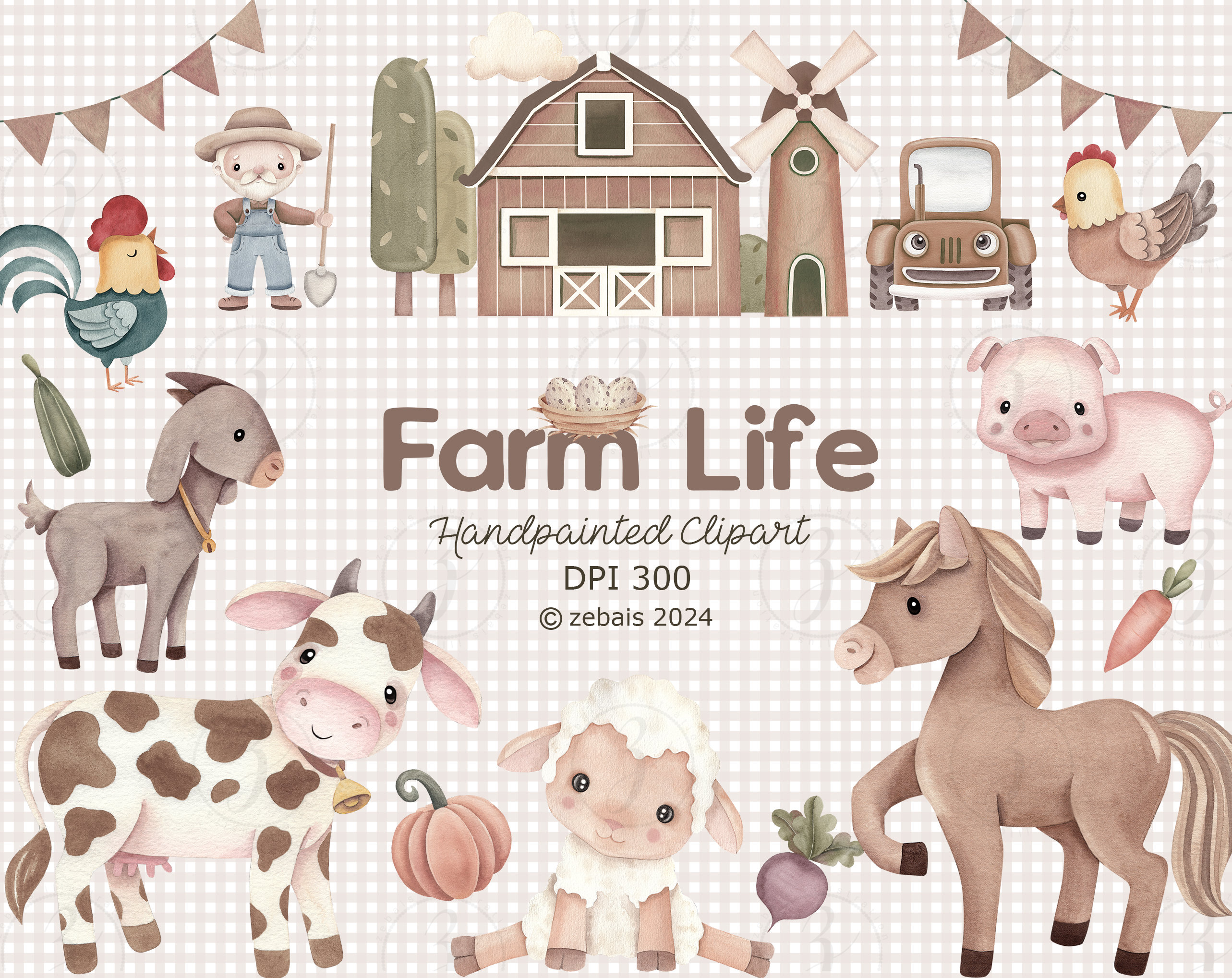 Farm Life (neutral Color) - Etsy