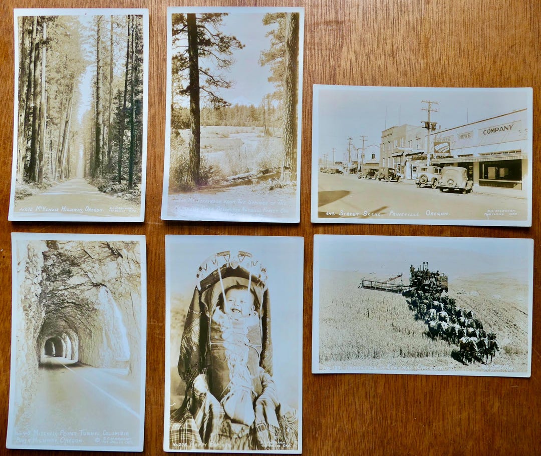 6 Antique Oregon Postcards, Circa 1900s, B.C. Markham - Etsy