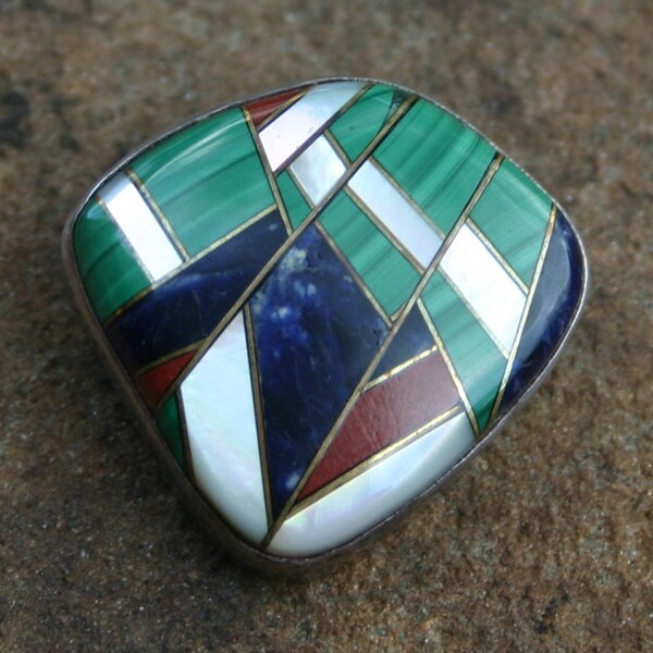 Intarsia Pendant - Etsy