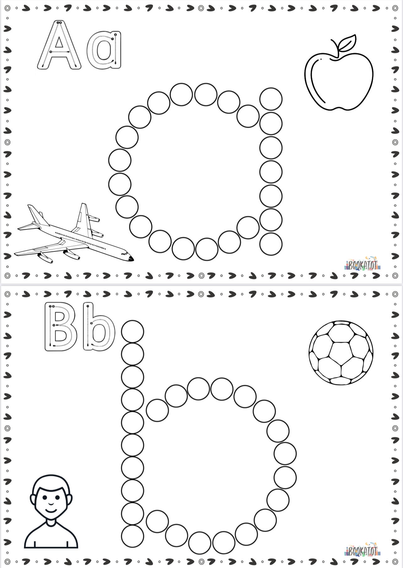 26 Pages of Printable Preschool Learn the Alphabets Dot to Dot ...