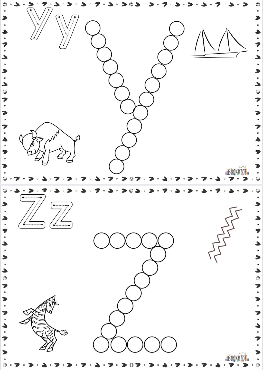 26 Pages of Printable Preschool Learn the Alphabets Dot to Dot ...
