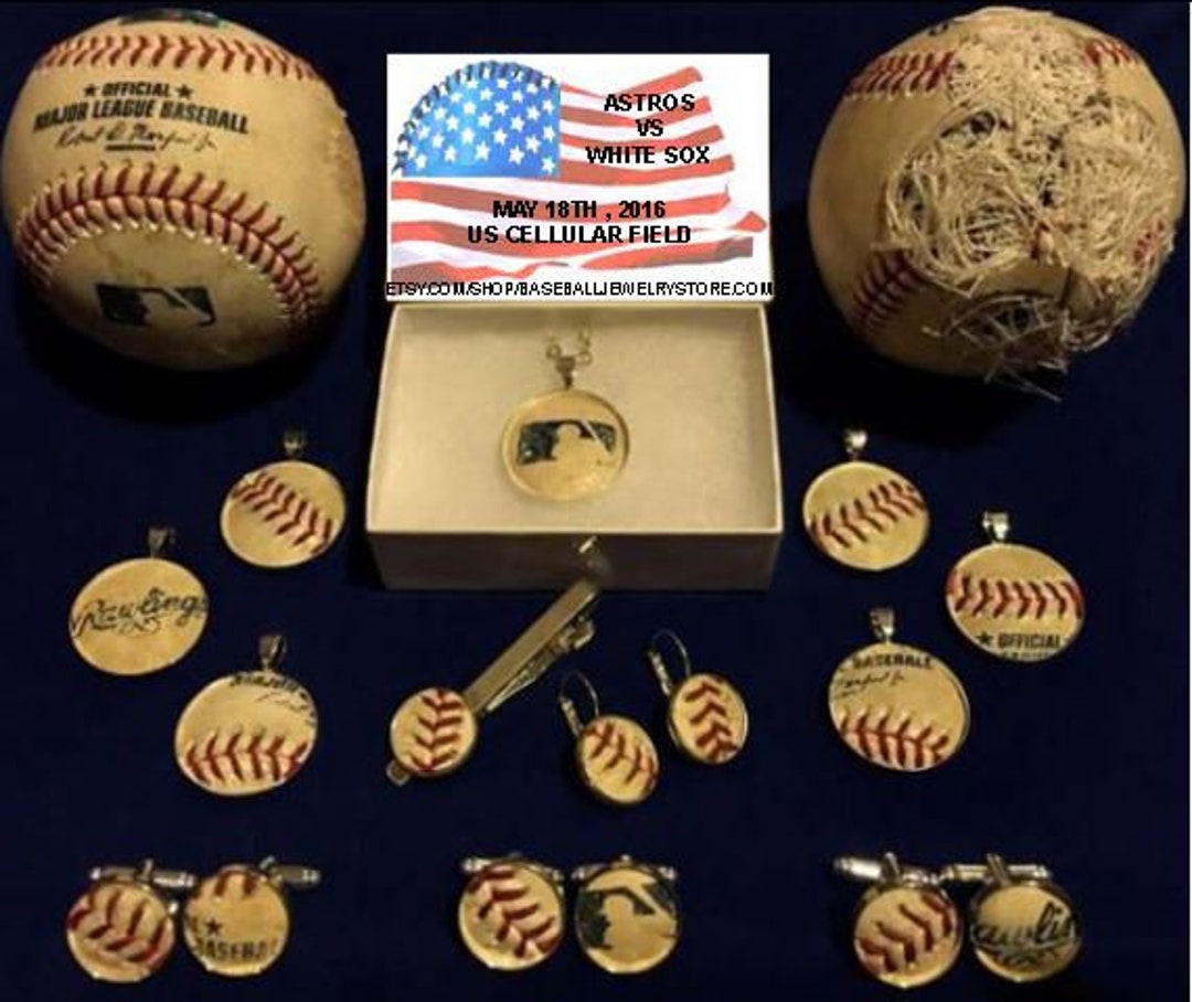 Houston Astros Jewelry Made From MLB Authenticated Game Used Baseball ...