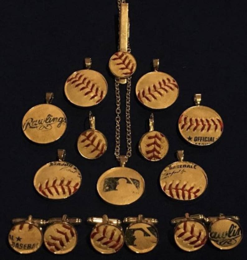 New York Yankees Jewelry Made From MLB Authenticated Game Used Baseball ...