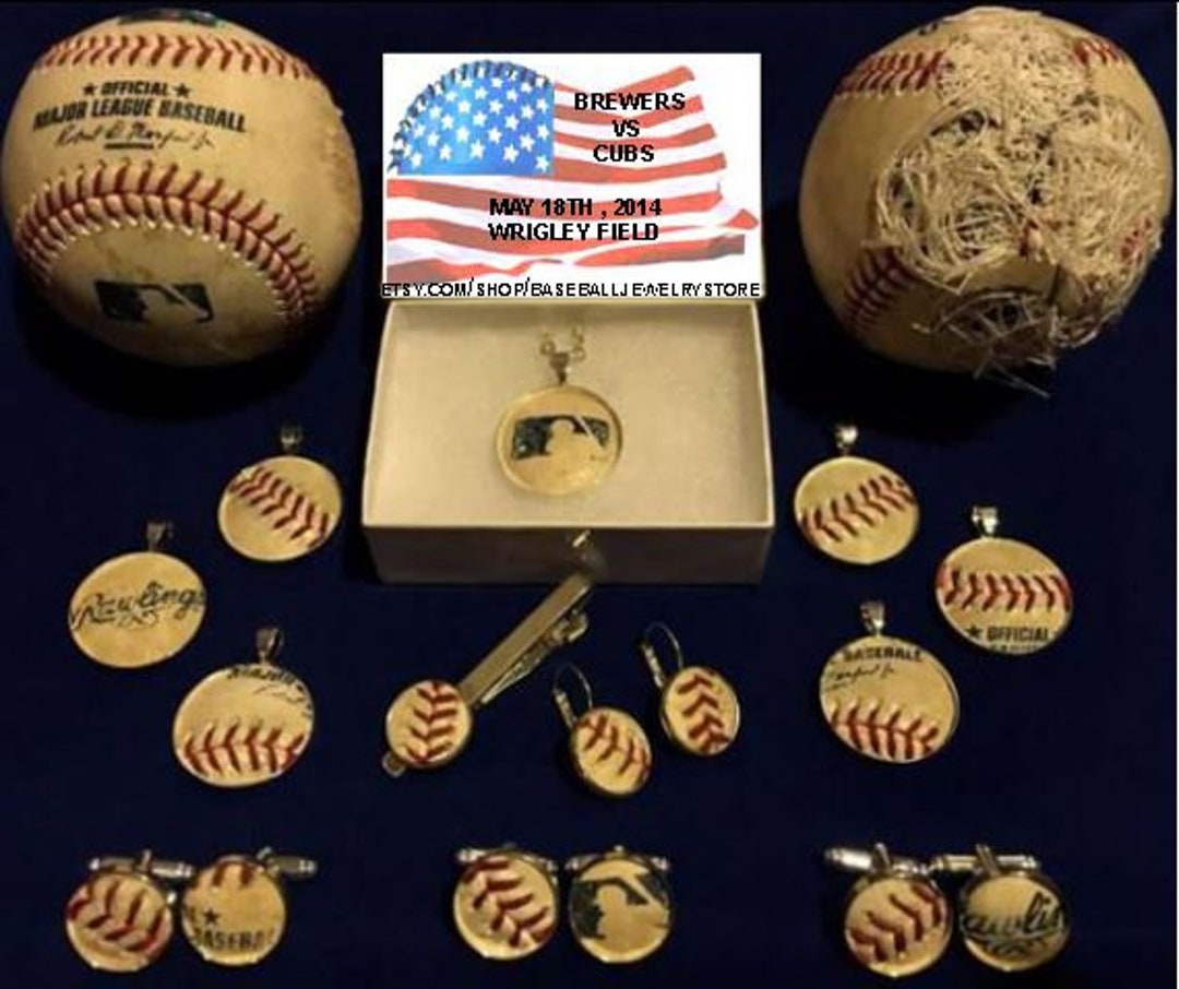 Milwaukee Brewers Jewelry Made From MLB Authenticated Game Used ...