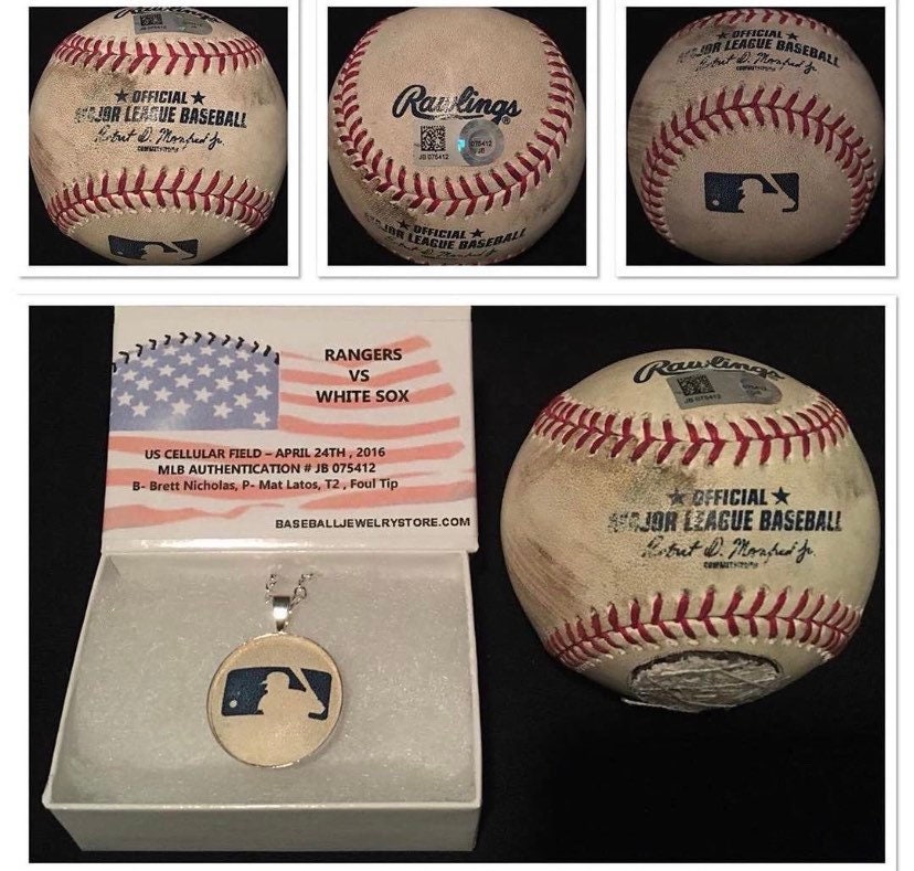 Texas Rangers Jewelry Made From MLB Authenticated Game Used - Etsy
