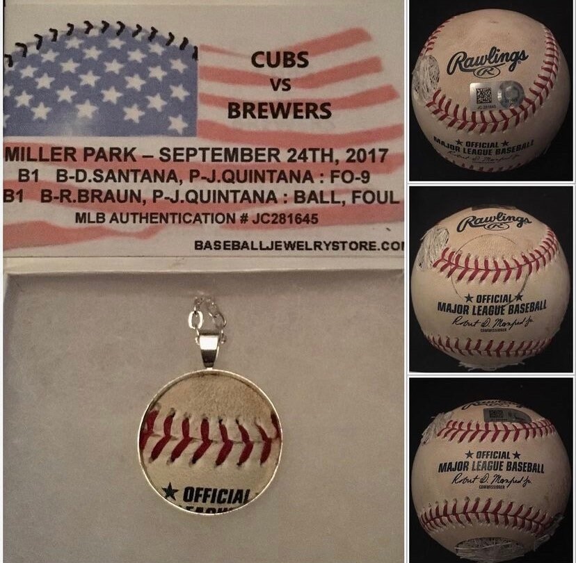 Milwaukee Brewers Jewelry Made From MLB Authenticated Game Used ...