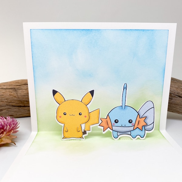 Pop up Pikachu Card - Etsy
