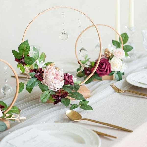 Floral Hoop Centerpiece - Etsy