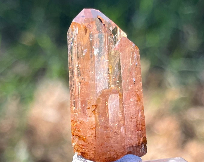 Epic Free Standing Golden Imperial Topaz Crystal Point 8.9 | Topaz ...