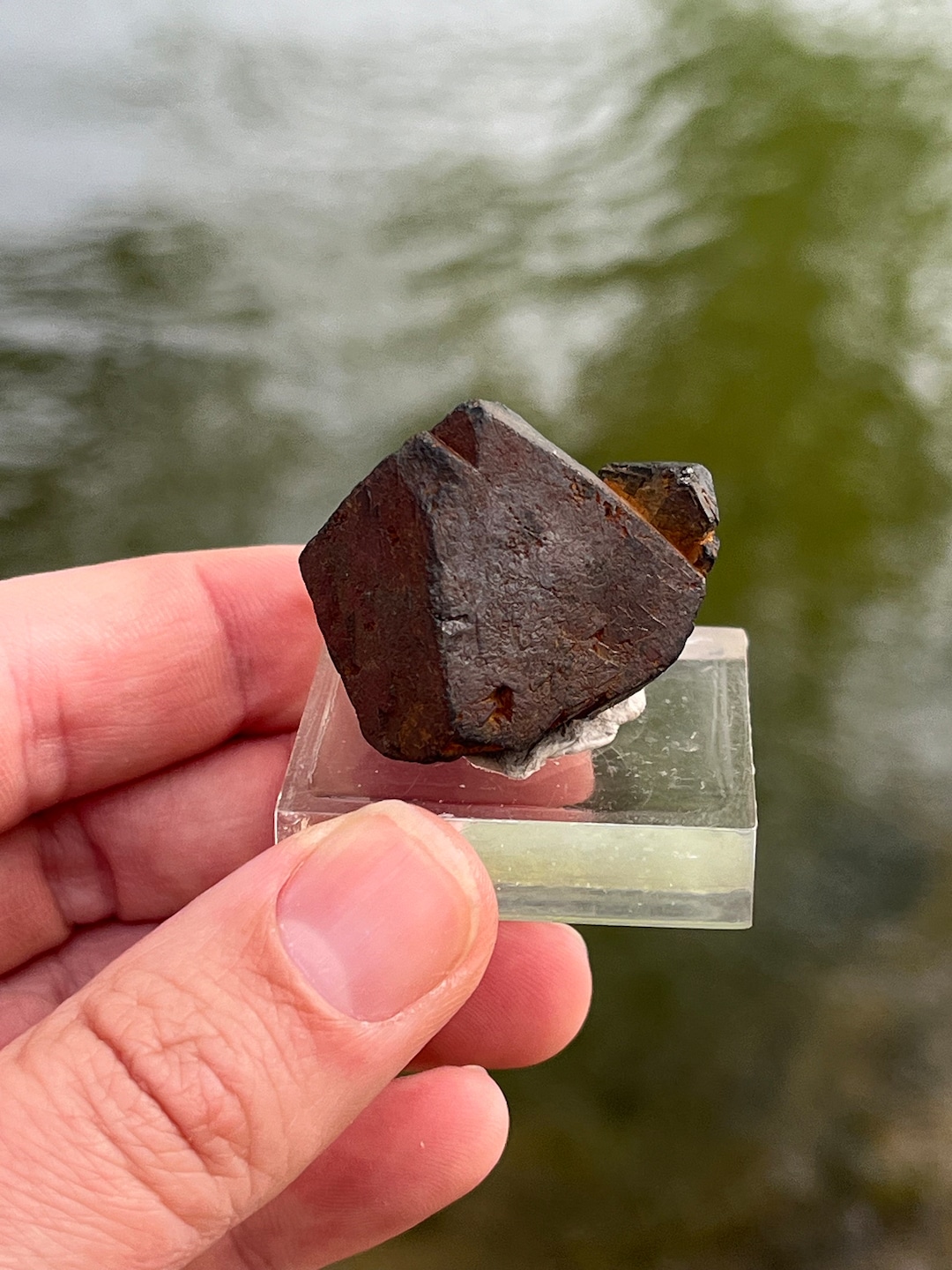 Octahedral Magnetite Crystal, Raw Pyramid Specimen, Iron Springs Utah ...