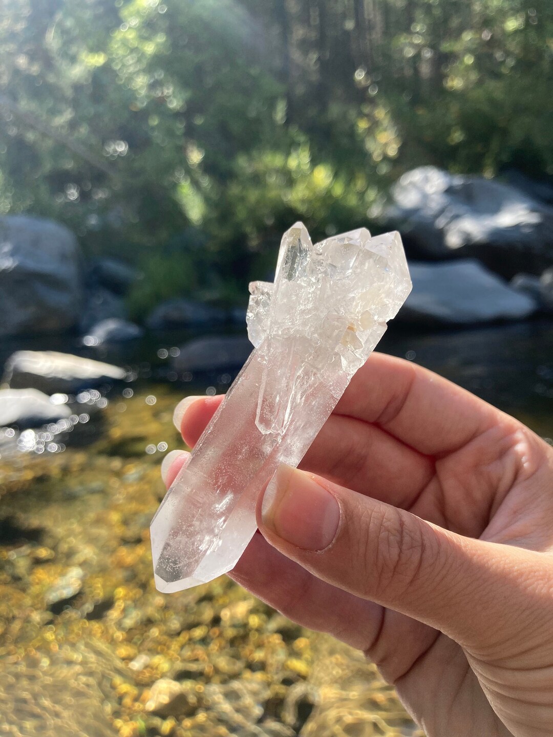 Large Double Terminated Lemurian Seed Crystal Authentic Lemurian Quartz ...
