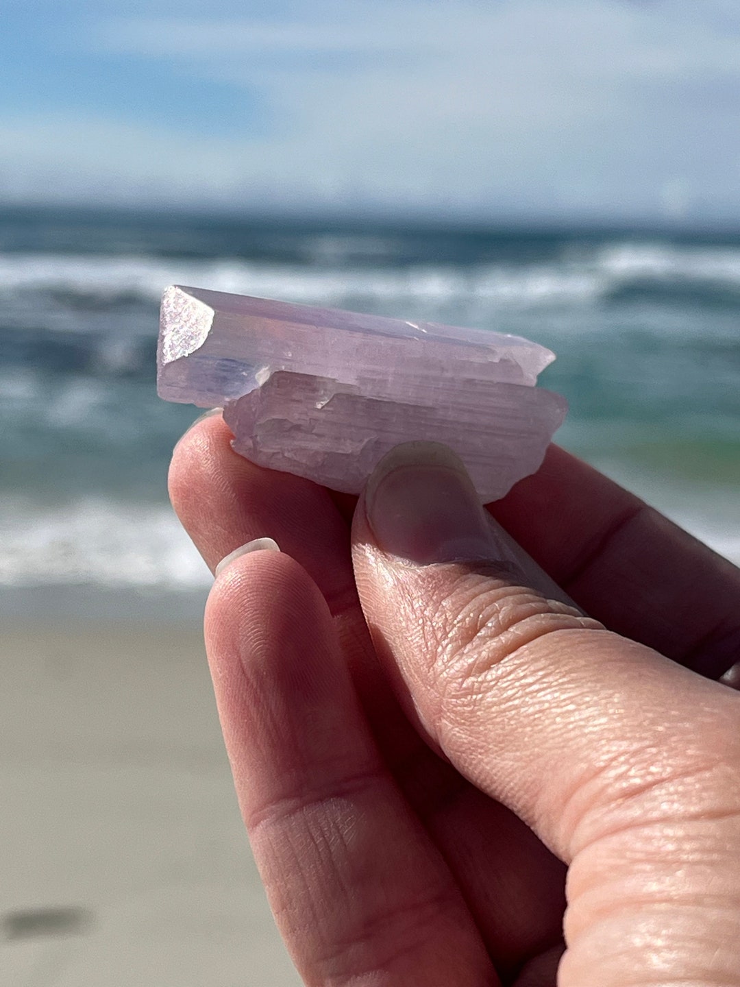 Raw Pink Kunzite Crystal Spodumene Var Kunzite Specimen Kunzite ...