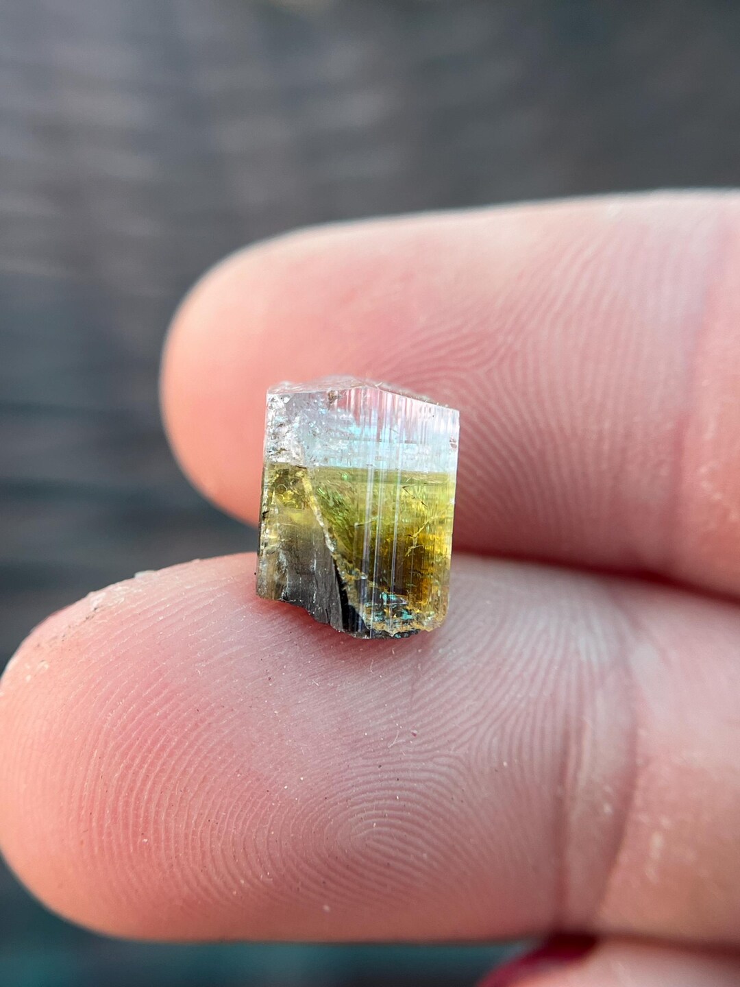 Raw Bi Color Tourmaline Point From Stak Nala | Pink Green Tourmaline ...