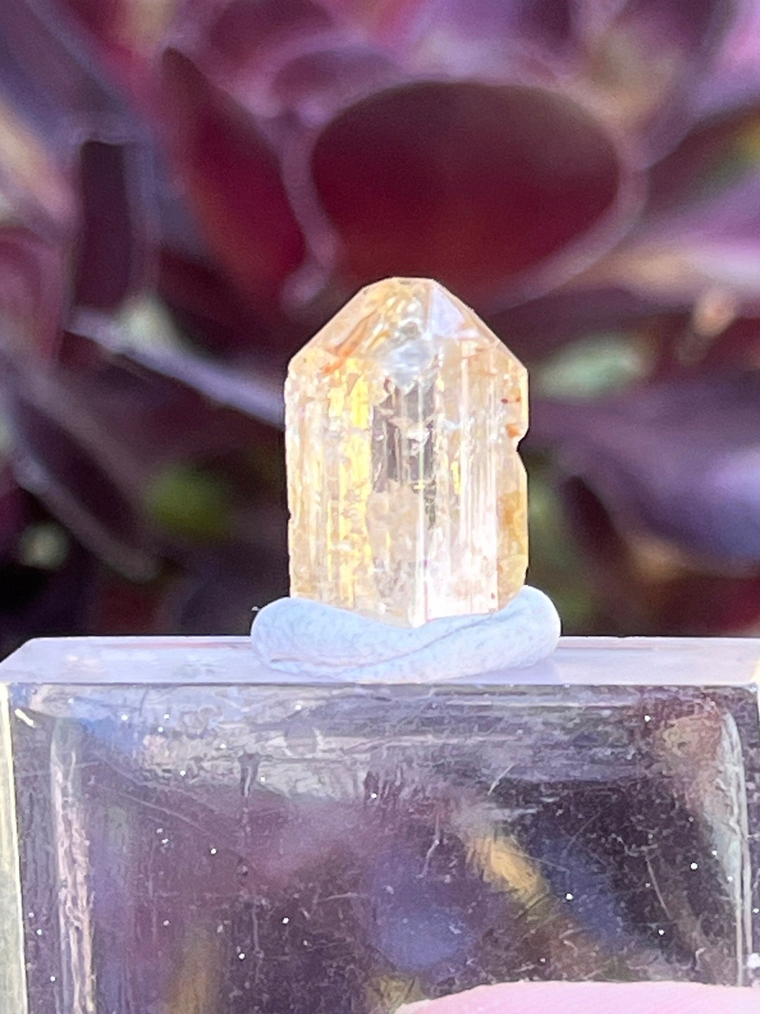 Stunning Free Standing Golden Imperial Topaz Crystal Point 11ct Rare ...